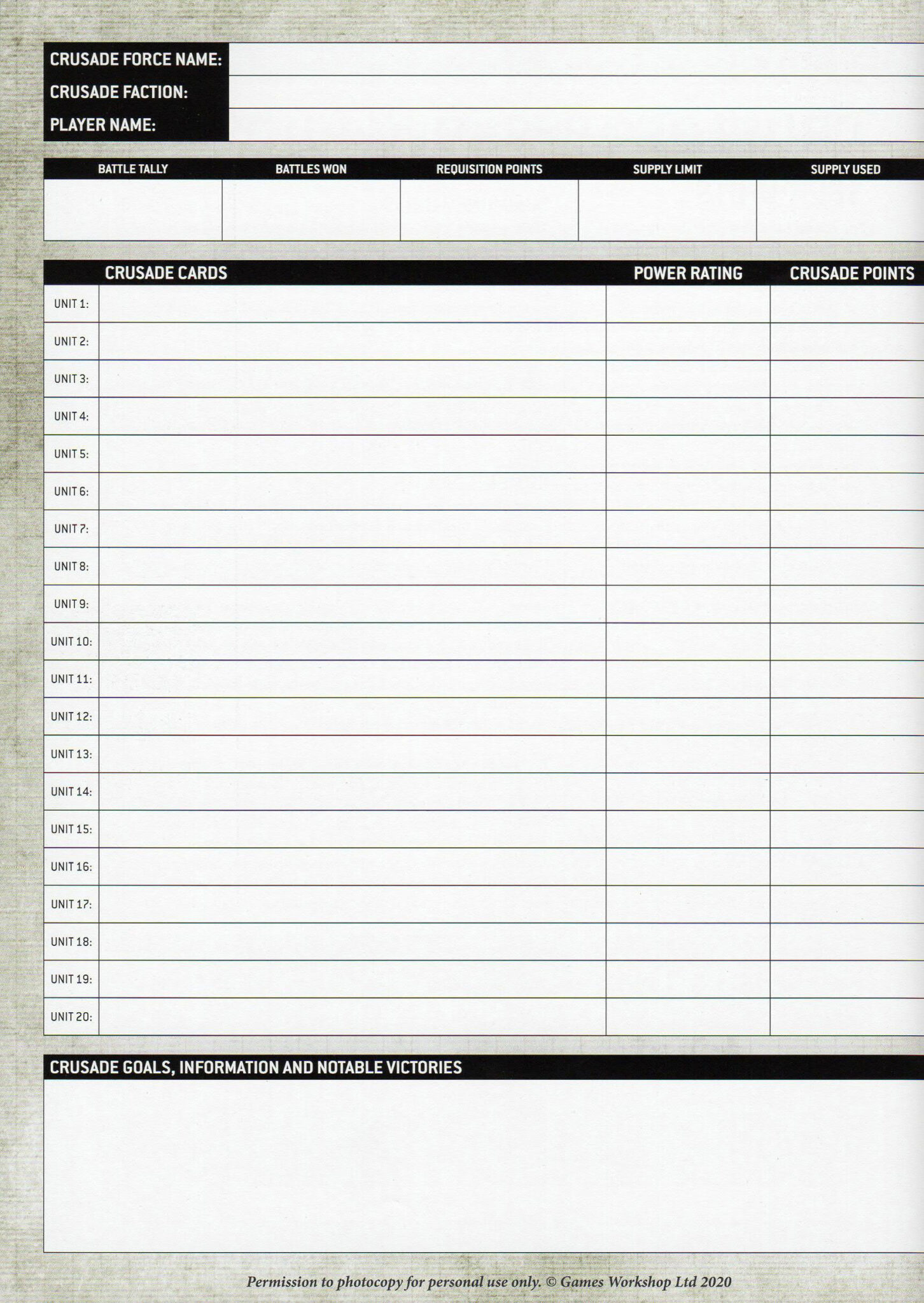 Confusing Crusades – Making Sense of Narrative Play for Warhammer 40K ...