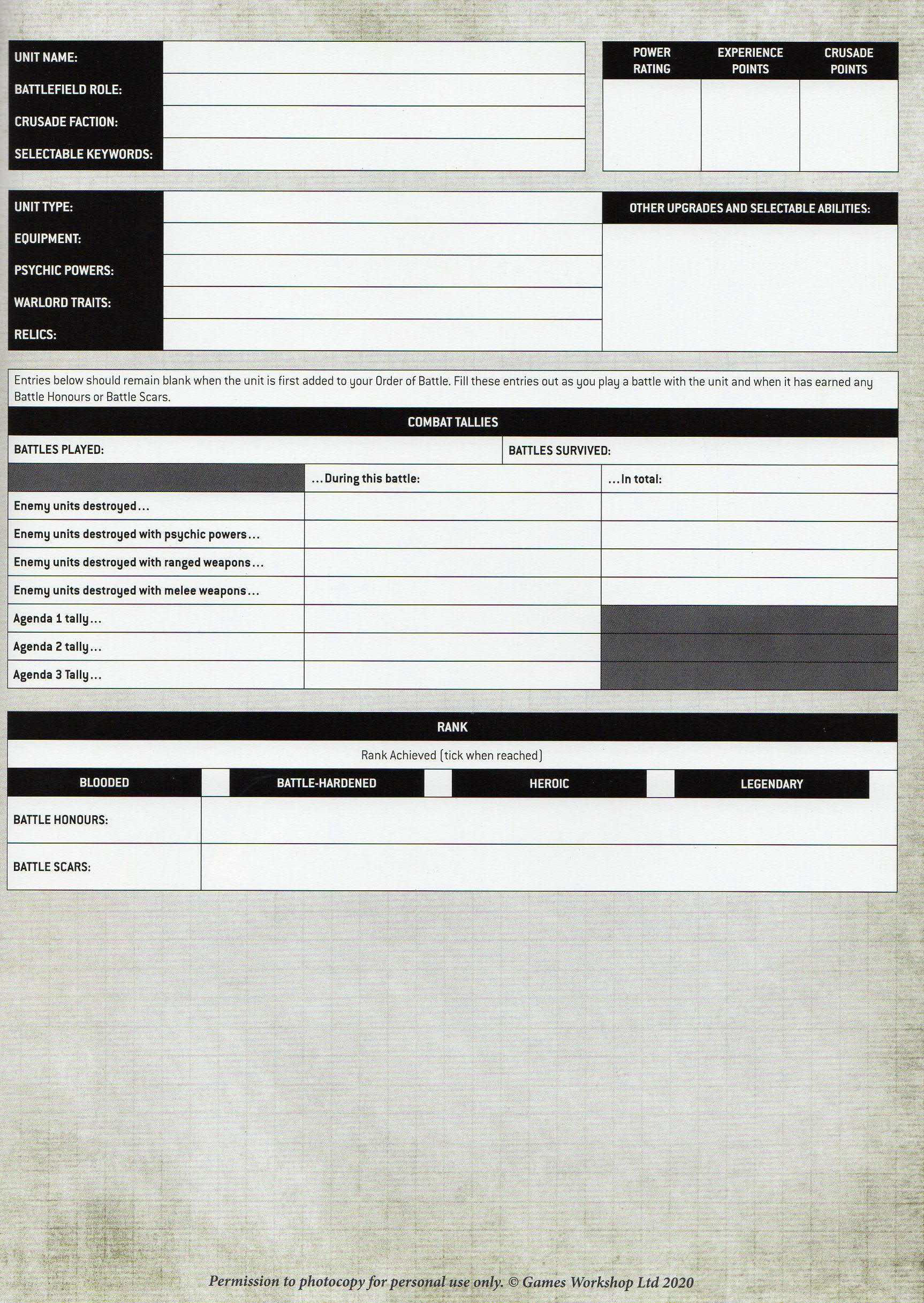 Confusing Crusades – Making Sense of Narrative Play for Warhammer 40K ...